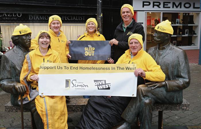 Galway Simon - sleepout for homelessness - MJ Conroy